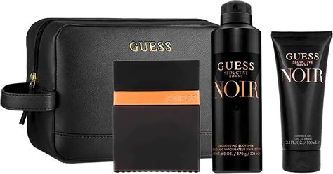 Guess Seductive Noir Men Set EDT100ML DEO226ML SG 200ML POUCH Divaaglam