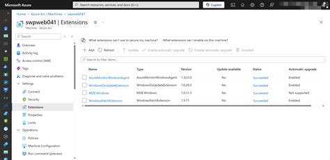 azure arc customize the extension allowlist for azure arc enabled windows servers wim matthyssen
