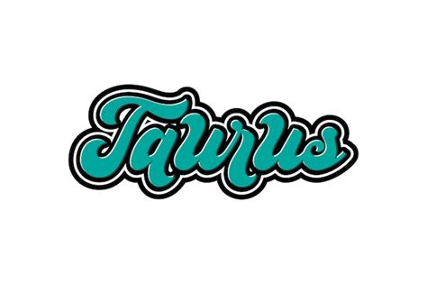 Premium Vector Taurus Text Effect And Typography