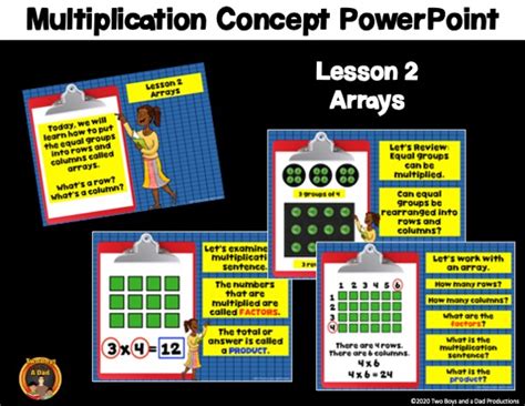 Multiplication Powerpoint Using Equal Groups Arrays Number Lines Printables Made By Teachers