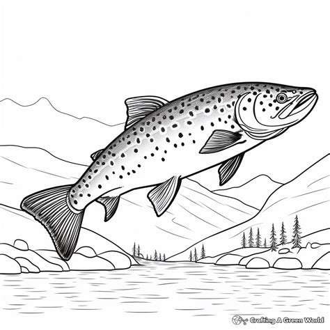 Brook Trout Coloring Pages Free And Printable