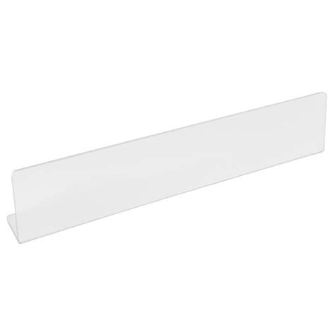 White Abs L Foot Divider 600 X 100mm Fresh Produce Displays