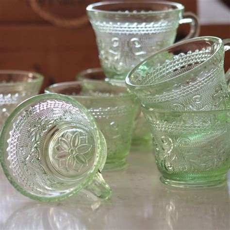Green Glassware Etsy