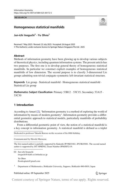 Homogeneous Statistical Manifolds