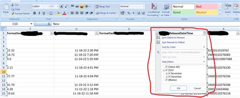 Date Filter In Excel File Requirement Approach Support Center