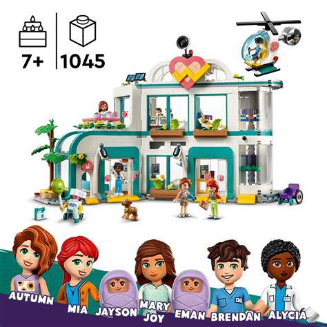 Lego Friends 42621 Heartlake City Hospital And Helicopter Building Set