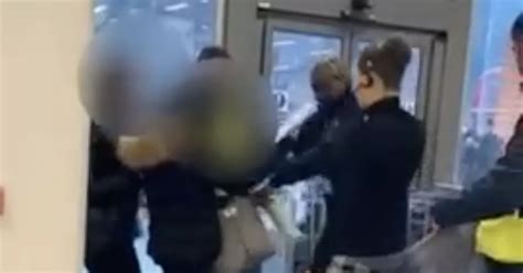 Edinburgh Shoppers Grapple With Primark Security In Front Of Shocked