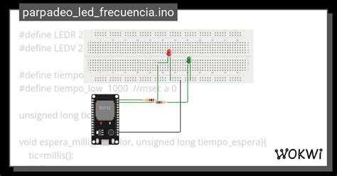 Parpadeo R O V Wokwi Esp Stm Arduino Simulator