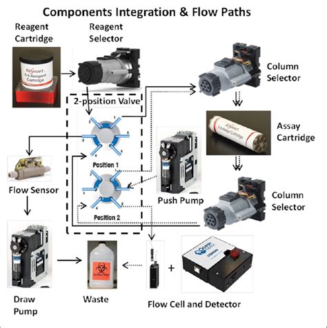 Integration Of Cartridges Pumps And Valves In The Pull Push Mode Two