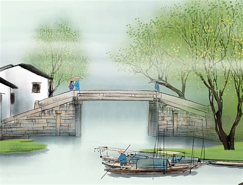 数字展厅 东湖十景水墨动画中国风动画 站酷zcool