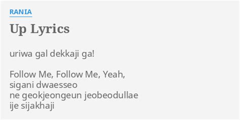 Up Lyrics By Rania Uriwa Gal Dekkaji Ga