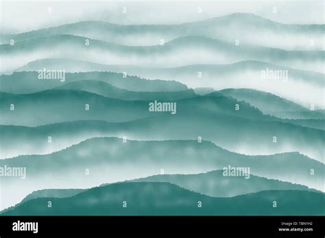 Chinese Wind Ink Landscape Painting Stock Photo Alamy
