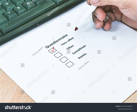 Questionnaire Form Details Blank Checkbox Stock Photo 2224322463 Shutterstock