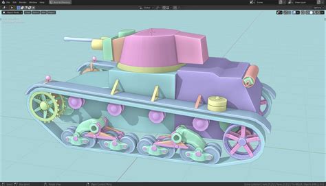 3d Model 7tp Tank Base Mesh Vr Ar Low Poly Cgtrader