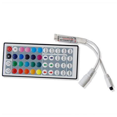 Mini RGB Controller DC V Keys IR Remote Control For Led Strip Lights To