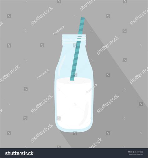 5368 Milk Bottle With Straw Stock Illustrations Images And Vectors