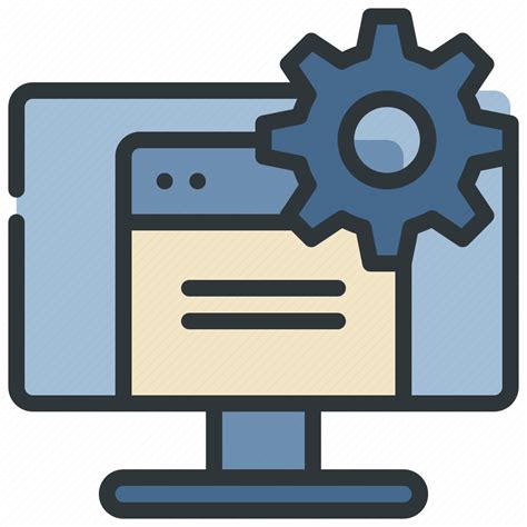 Config System Computer Gear Icon Icon Download On Iconfinder