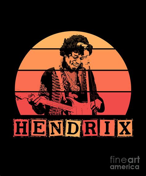 Jimi Hendrix Vintage Digital Art By Rocking The Things Fine Art America