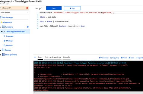 Azure Function In Powerhsell Output To Blob Store Rpowershell