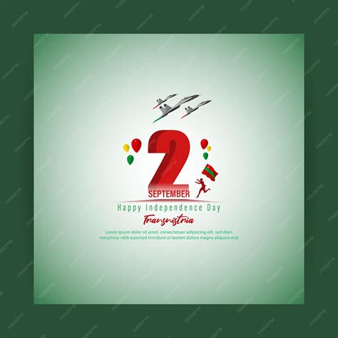 Transnistria Republic Day 소셜 미디어 스토리 피드 템플릿의 벡터 그림 프리미엄 벡터