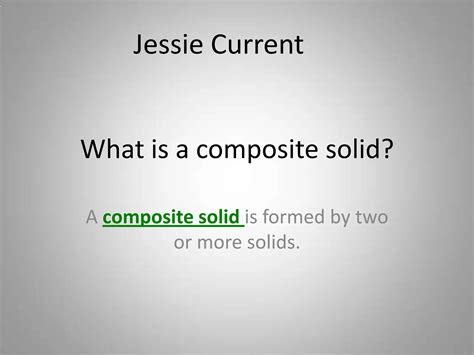 Composite Solids Pptx Physics Science