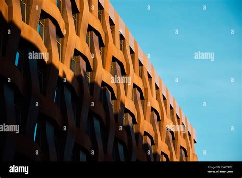 Modern Architecture With A Distinctive Patterned Facade Enhances Urban