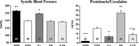 Systolic Blood Pressure And Proteinuriacreatinine Ratio In Congenic