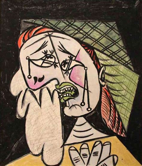 Картина Пабло Пикассо Плачущая женщина с платком 2 1937 Arte De
