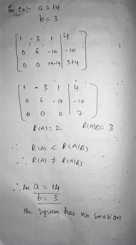 Solved Consider The Following Linear System With A And B Unknown Non