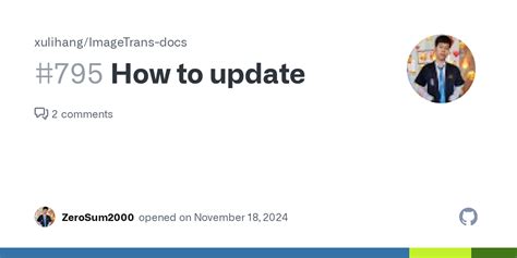 How To Update Issue 795 Xulihang ImageTrans Docs GitHub