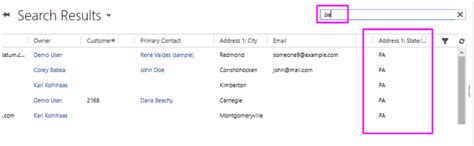 d365 make a field searchable in global search box the marks group