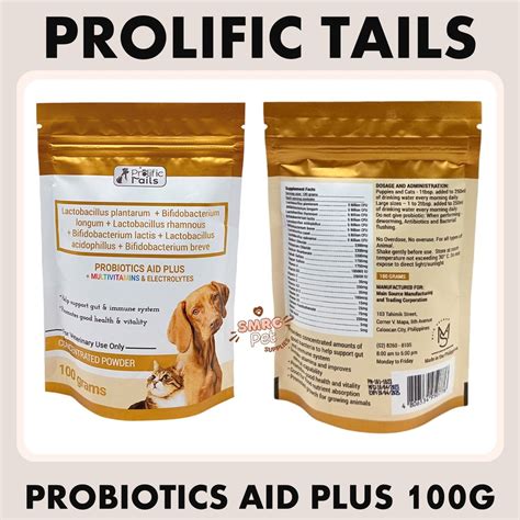 Prolific Tails Probiotic Aid Plus With Multivitamins And Electrolytes