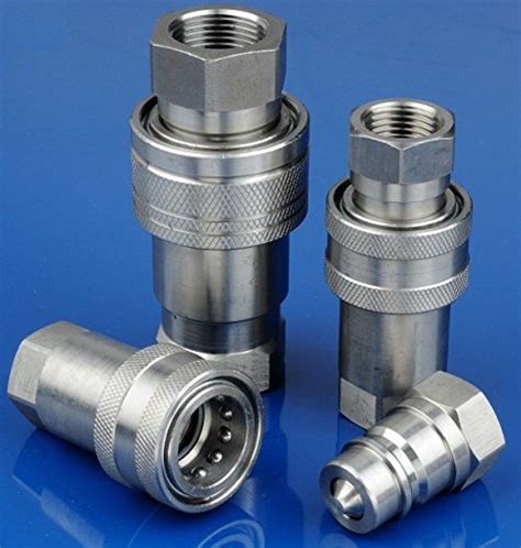 Stainless Steel Quick Disconnect Set Male Female Coupler NPT Thread SS QDC Hydraulic Quick Coupling