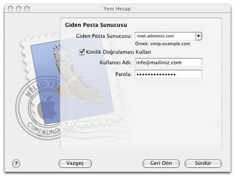Apple Mac OS Mail Kurulumu Linesis Domain Hosting