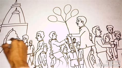 Fair Drawing मेले का चित्र कैसे बनाए Youtube