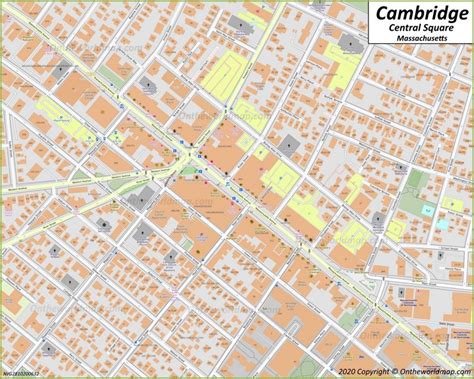 Cambridge Central Square Map
