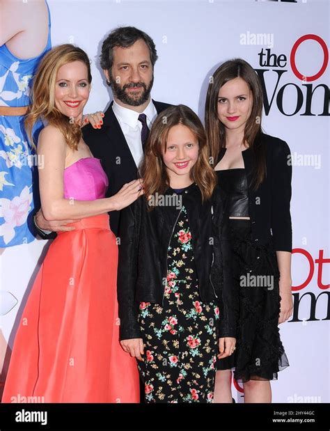 Leslie Mann Judd Apatow Iris Apatow And Maude Apatow Arriving For The