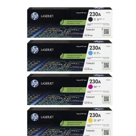 Jual Hp Toner Laserjet 230a Black Cyan Yellow Magenta Original Satu Set Komplit W2300a W2301a