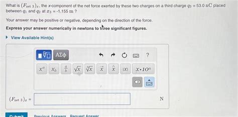 solved what is fnet 3 x the x component of the net force