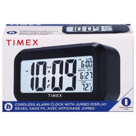 Timex® Portable Battery Operated Alarm Clock With Large Display 1 Ct Qfc