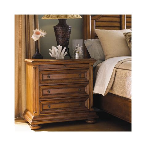 Tommy Bahama Home Island Estate 320473969 Martinique Night Stand With Pullout Shelf Baers