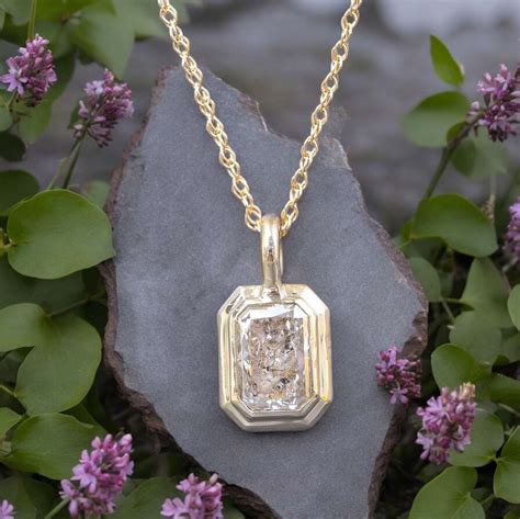The Genesis Necklace • Bezel Set Solitaire Pendant For Ashes