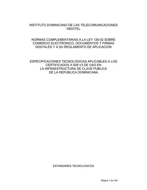 Normas Complementarias A La Ley 126 02