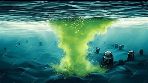 Premium Ai Image Japans Nuclear Polluted Water Is Discharged Into