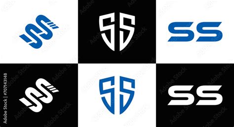 Ss Logo S S Design White Ss Letter Ss S S Letter Logo Design Initial Letter Ss Letter Logo