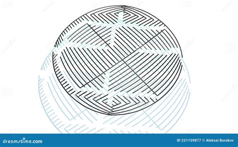 D Render Abstract Black Wireframe On White Bg Stock Illustration Illustration Of