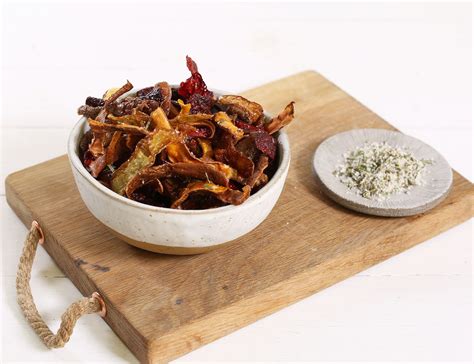 Root Veg Peel Crisps With Rosemary Salt Recipe Abel And Cole
