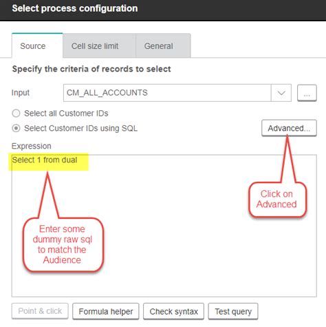 call oracle procedure from ibm campaign unica process boxes