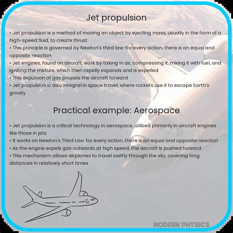 Jet Propulsion Thrust Dynamics And Efficiency