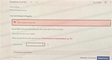 Solved Question 3 Of 20 View Policies Show Attempt History Chegg